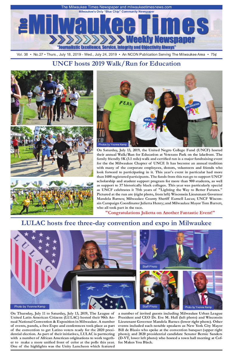 Milwaukee Times Digital Edition Issue July 18, 2019 - Milwaukee Times ...