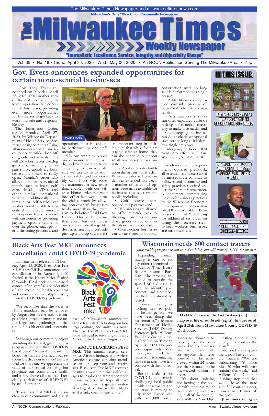 Milwaukee Times Digital Edition Issue April 30, 2020 - Milwaukee Times ...