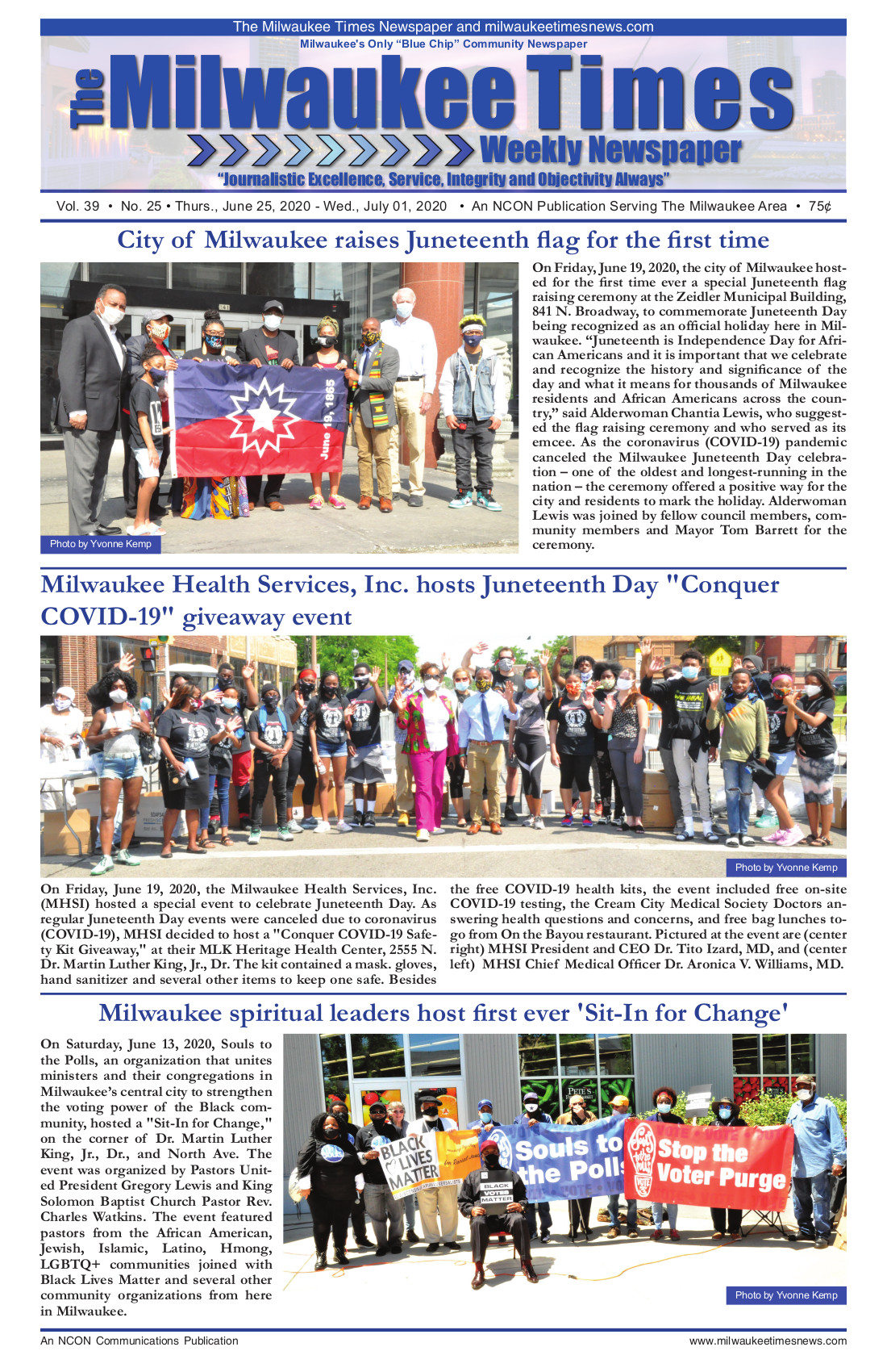 Milwaukee Times Digital Edition Issue June 25, 2020 - Milwaukee Times ...
