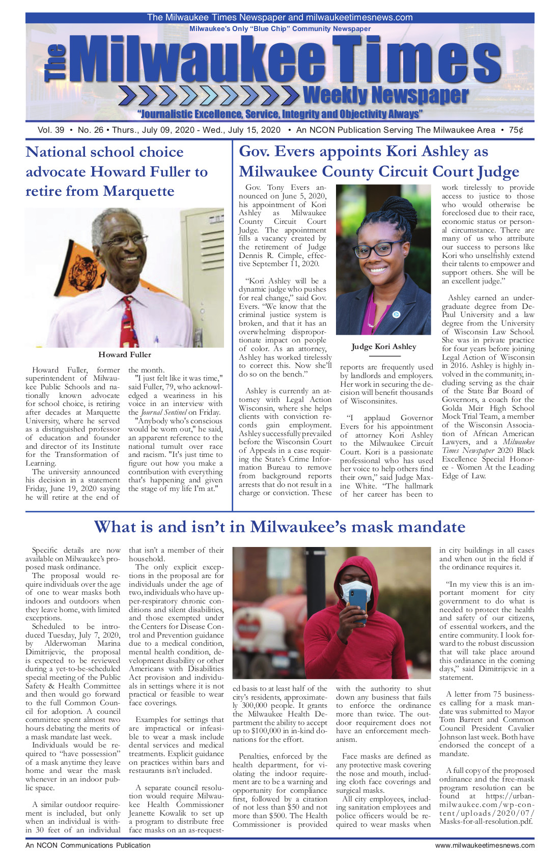 Milwaukee Times Digital Edition Issue July 9, 2020 - Milwaukee Times ...