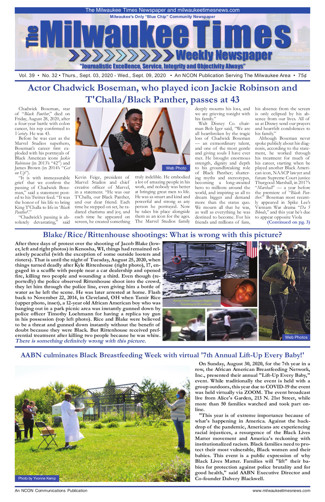 Milwaukee Times Digital Edition Issue September 3, 2020 - Milwaukee ...