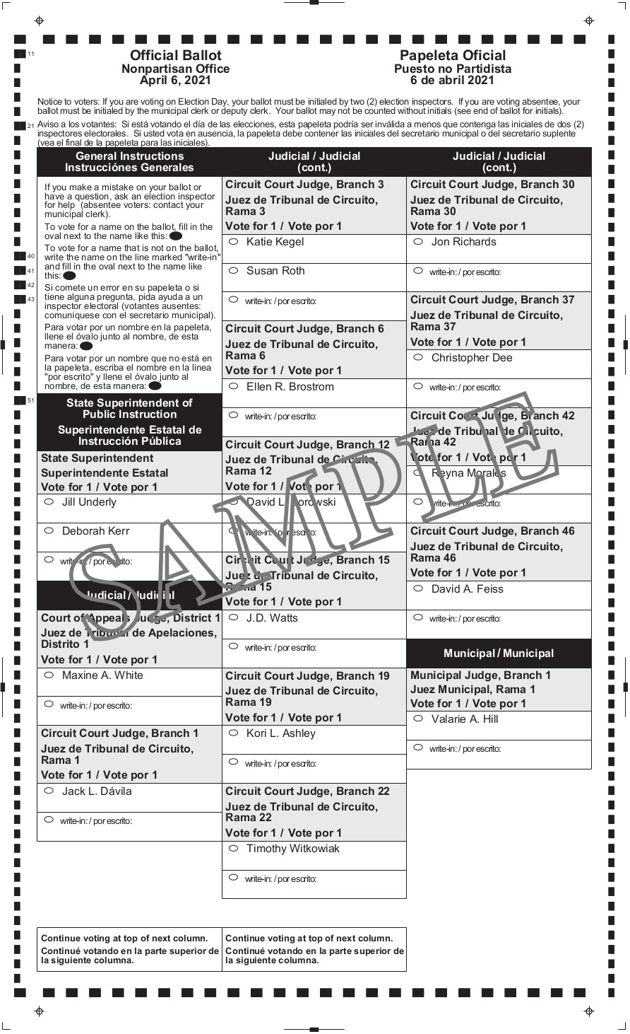 Notice of Spring Election and Notice of Special Nonpartisan Election ...