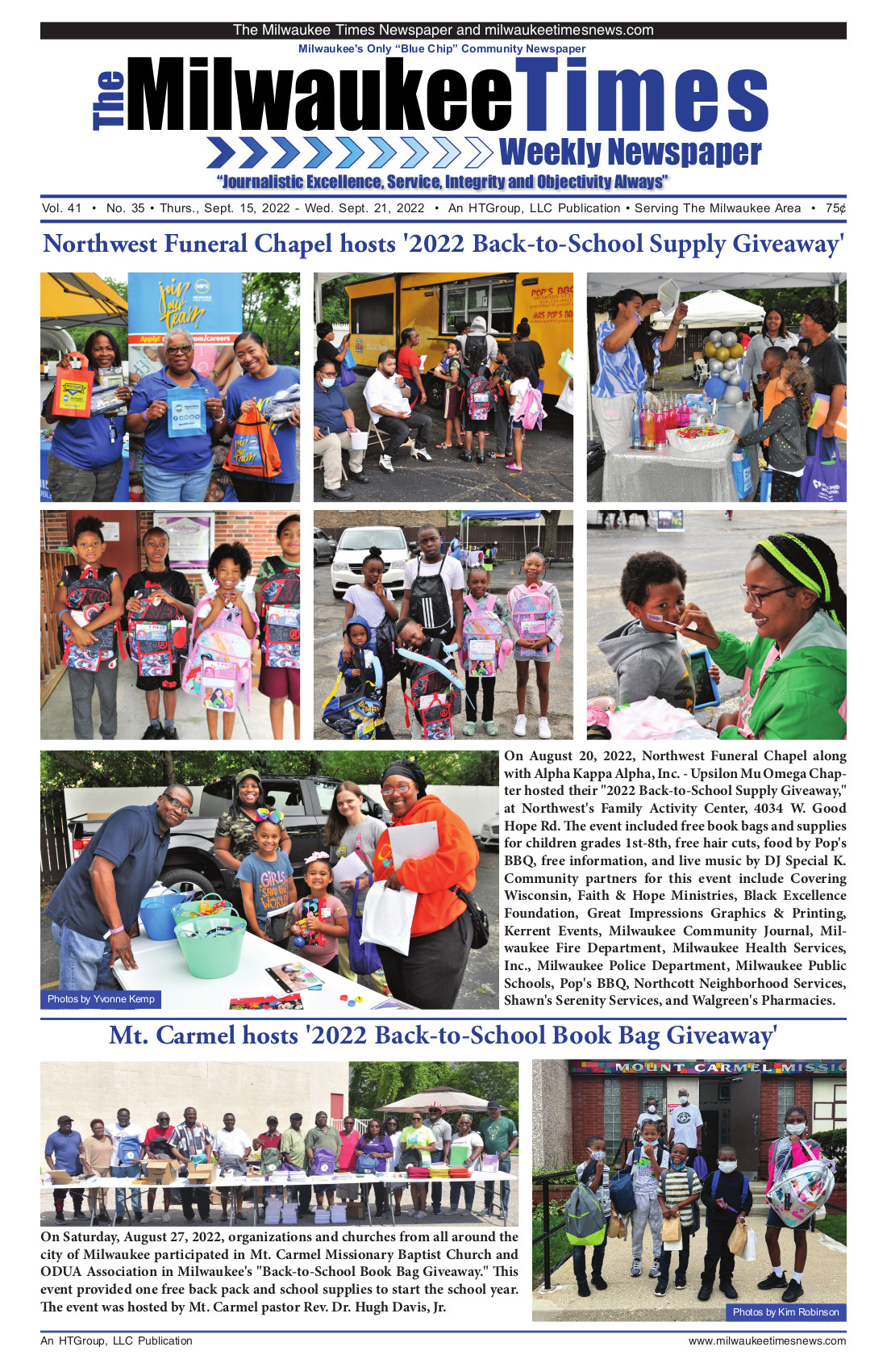 Milwaukee Times Digital Edition Issue September 15, 2022 - Milwaukee ...