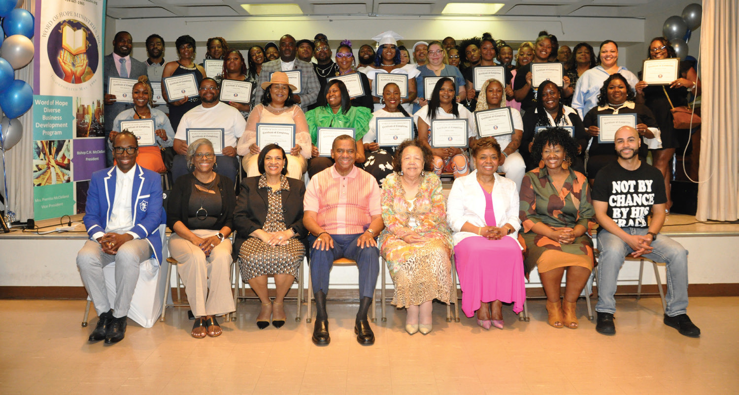Word of Hope Ministries hosts diverse business graduation and laptop ...
