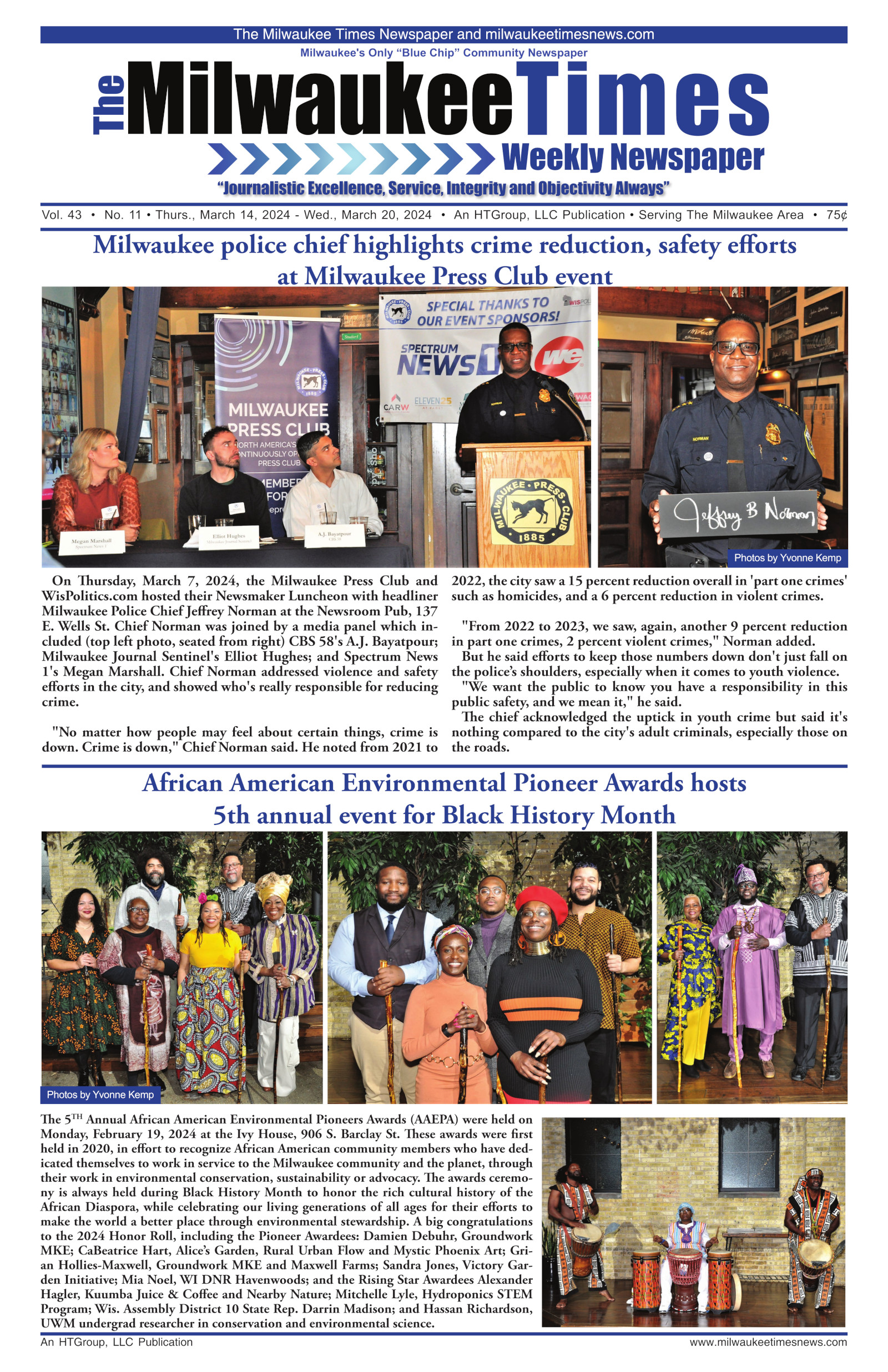 Milwaukee Times Digital Edition Issue March 14, 2024 - Milwaukee Times ...