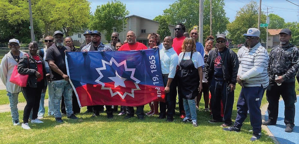 Atkinson neighborhood raises Juneteenth flag to kick off celebrations ...